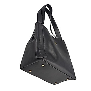 Loulu - Hayden Hobo Handbag - Black