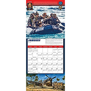 Marines Wall Calendar 2021, Monthly January-December 12'' x 14"