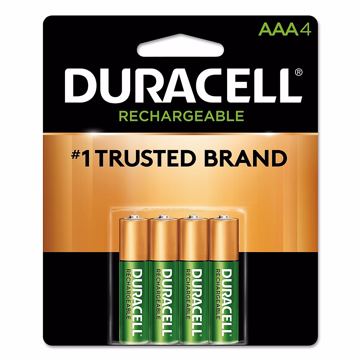 Rechargeable Staycharged Nimh Batteries, AAA, 4/Pack