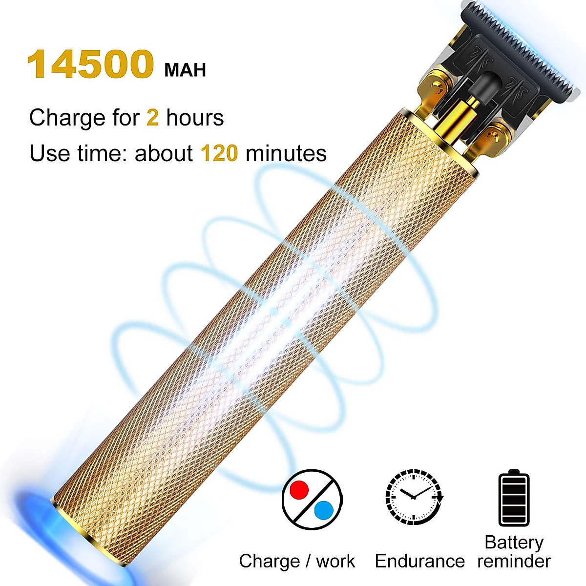 Hair Clippers for Men,Cordless Rechargeable Hair Trimmer Metal Body Cutting Grooming Kit Beard Shaver Barbershop Professional