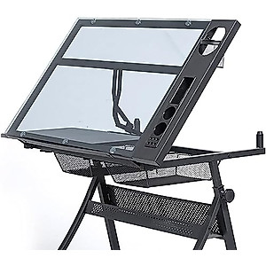 XiVue Drafting Tables American Children Adult Liftable Glass Drawing Table Art Work Table