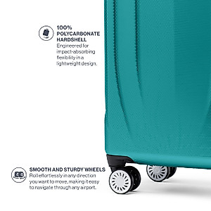Travelpro Pathways 3 Hardside Expandable Luggage, 8 Spinner Wheels, Lightweight Hard Shell Suitcase, Carry On 21 Inch, Kayak
