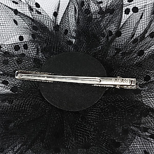 Takmor Fascinators for Women, Kentucky Derby Hats for Women Tea Party Tea Party Hat for Women for Church Wedding Cocktail Black