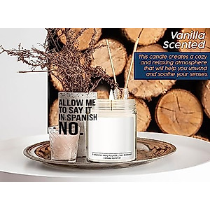 Flairy Land Spanish Teacher Vanilla Candle - in Spanish No - Teacher Appreciation Abuela in Spanish Teacher Assistant Principal Spanish Classroom