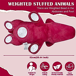 Gisqis Fire Dragon Plush 0.6lb 18" Soft Dragon Stuffed Animal Giant Cute Stuffed Red Dragon Plush Pillow Birthday Gifts for Kids