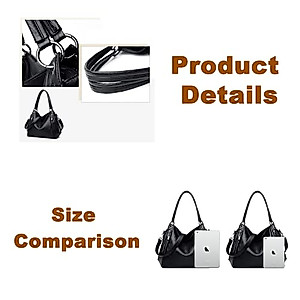 WENICER Hobo Bags for Women Leather Purses and Handbags Large Hobo Purse Shoulder Bags with Adjustable Shoulder Strap-Red