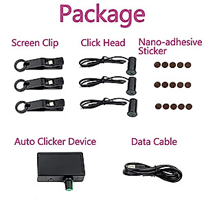 Auto Clicker For iphone ipad:Adjustable Speed Physical Clicker,Simulated Finger Continuous Clicking,Phone Auto Digital Display Clicker for Android IOS,Suitable for TIk Tok Live,Gaming, Reward Tasks（ Four Powerful Click Modes） (C3)