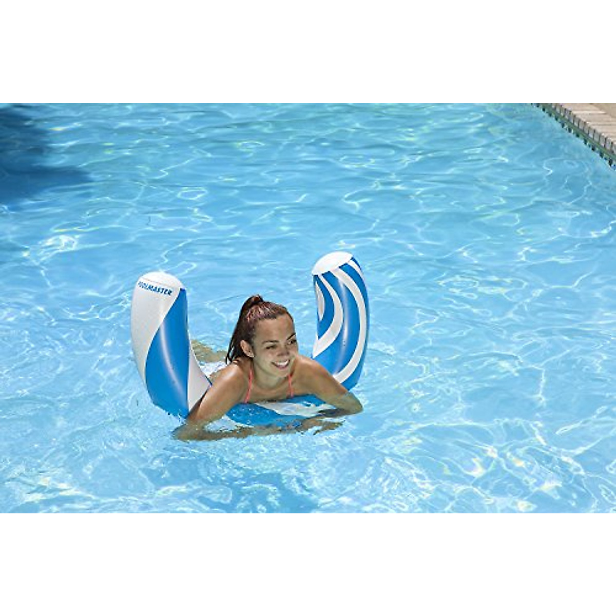 Poolmaster Inflatable Curved Swimming Pool Noodle Pool Float 44 Wide x 6 Diameter, deflated