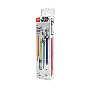 Lego Star Wars Lightsaber Gel Pen Set - 4 Pack Gel Pens (52875) - Set for Back to School, College, or Office