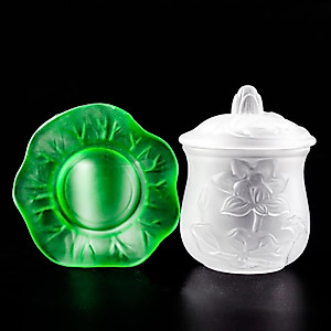 QINLANG 1pc White Glass Altar Cup, Buddha Water Cup, Offering Cup for Altar, Buddhist Supplies