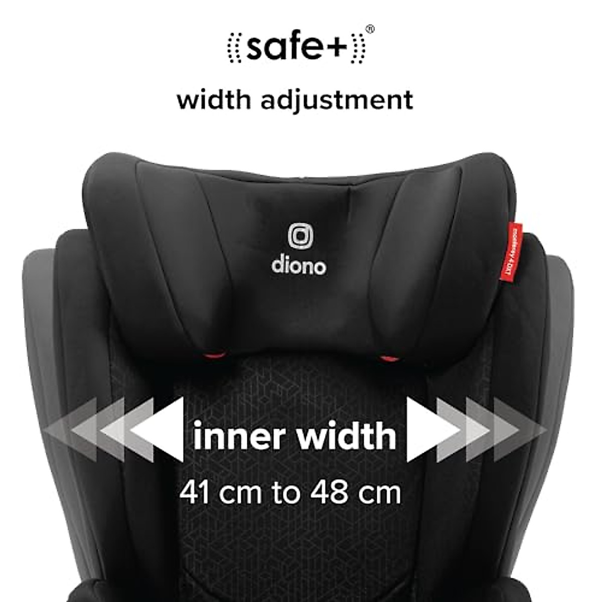 Diono Monterey 4DXT Latch, 2-in-1 High Back Booster Car Seat with Expandable Height, Width, Advanced Side Impact Protection, 8 Years 1 Booster, Black