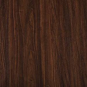 Walker Edison Contemporary Floating Shelf Side Table, 16 Inch, Dark Walnut