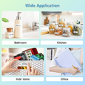TOYIZO Label Makers, Small Portable Label Maker Machine with Tape, USB-C Rechargeable Thermal Label Printer, Wireless Bluetooth Label Printer for Labeling, Kids Items, Organizing