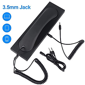 Retro Handset,Cell Phone Handset,Retro Telephone Handset Anti Radiation Receivers 3.5MM for iPhone iPad,Mobile Phones,Computer …