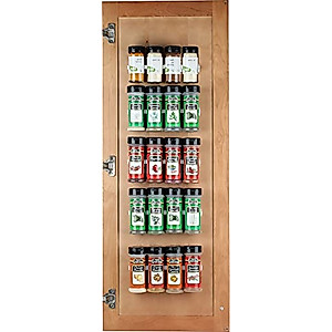 Spice Rack 36 Spice Gripper- Spice Racks Strips Cabinet Cabinet Door - Use Spice Clips for Spice Organizer - Stick or Screw Spice Storage Spice Clips