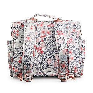 Ju-Ju-Be B.F.F Multi-Functional Convertible Diaper Backpack/Messenger Bag, Rose Collection - Sakura Swirl
