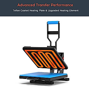 15“x15" High Pressure Heat Press Machine for T Shirts, Digital Industrial Sublimation Printer for Heat Transfer Vinyl