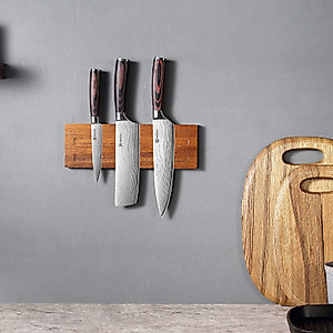 PAUDIN Nakiri Knife, Chef's Knife and Utility Knife