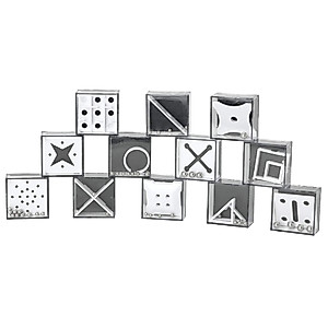 Balance IQ Party Favor Games - Cube Puzzle Stocking Stuffers for Kids and Adults - 12 Puzzles