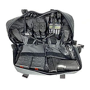 X-FIRE® MOLLE Radio Chest Harness Admin Pouch Pack Tool Bag with Dual Antenna Ports
