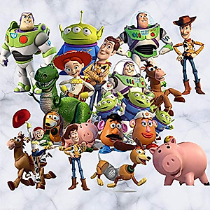 Toy Story Wall Sticker Children's Cartoon Bedroom Background Wall Decoration Self-Adhesive Wall Sticker PVC.