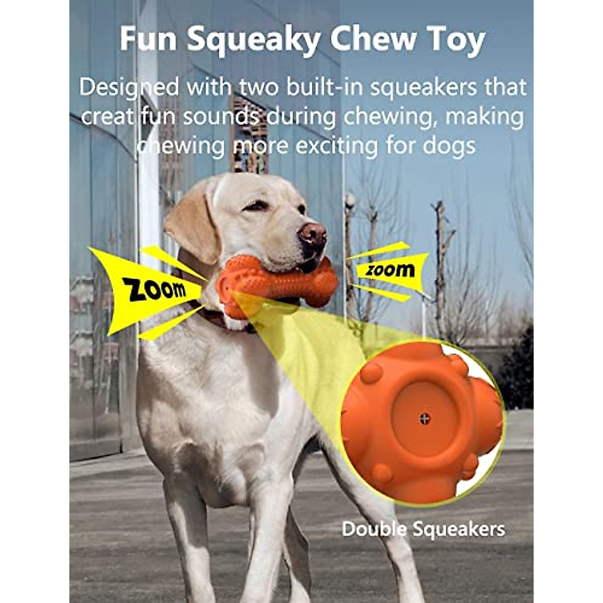 WAPYPAW Dog Chew Toy - Dog Chew Toys for Aggressive Chewers, Durable & Tough Dog Toys, Dog Chew Bones for Aggressive Chewers Large Medium Dog Breed