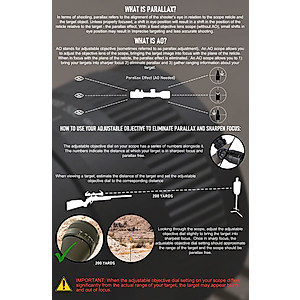 Monstrum G3 3-18x50 First Focal Plane FFP Rifle Scope with Illuminated MOA Reticle and Parallax Adjustment | Black
