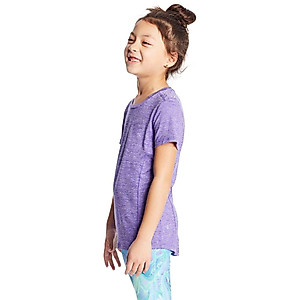 C9 Champion girls Supersoft Tech Tee T Shirt, Lilac Wash/Bright Plum, Large US