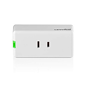 Leviton D23LP-2RW Decora Smart Wi-Fi Mini Plug-In Dimmer (2nd Gen), Works with Hey Google, Alexa, Apple HomeKit/Siri, and Anywhere Companions, No Hub Required