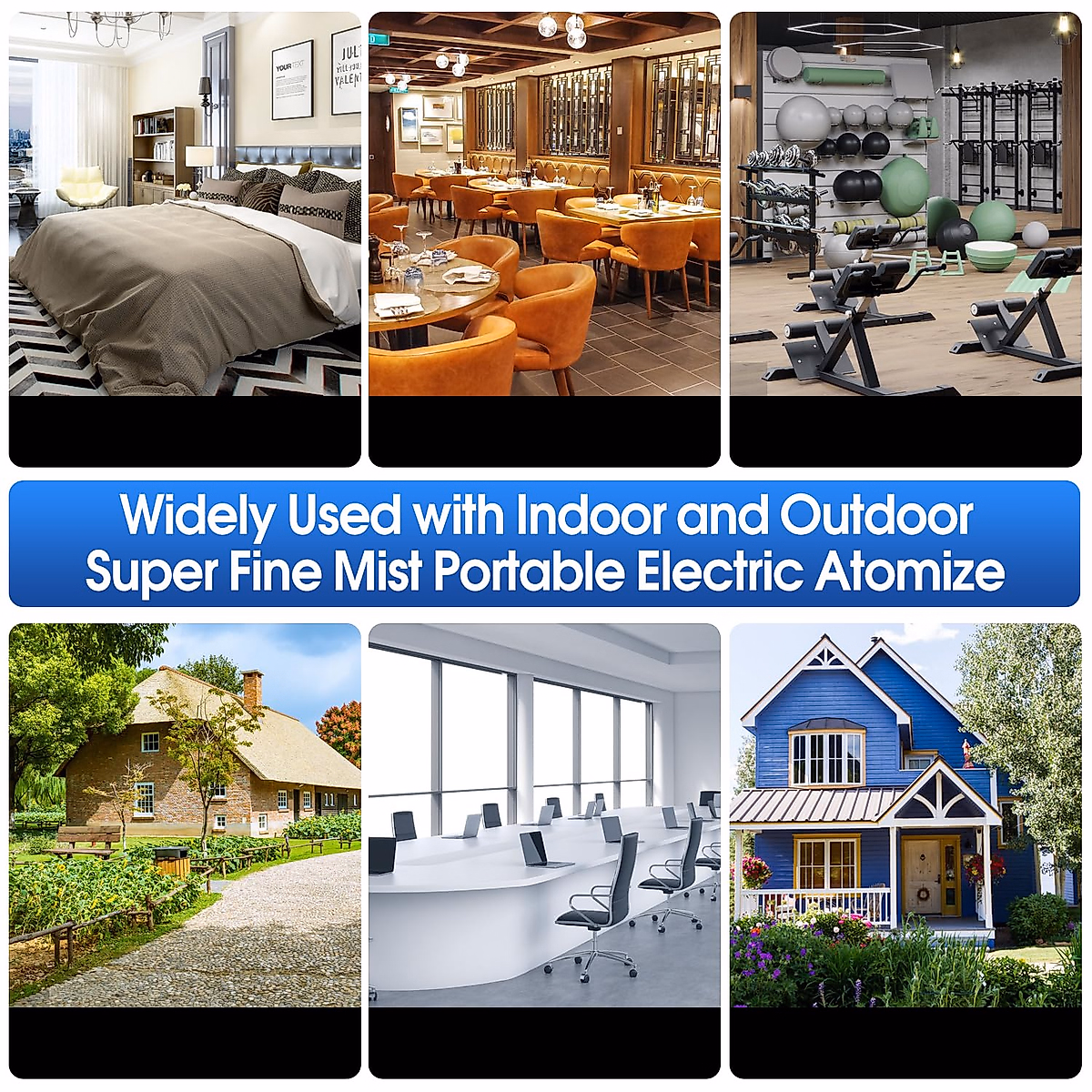 4.5L (1.2 Gallon) Electric ULV Portable Fogger Sprayer Machine Spraying Distance 30ft with 16.4ft Cord Atomizer Mist Cold Fogger for Home,Hotel,Church,School,Lawn and Garden