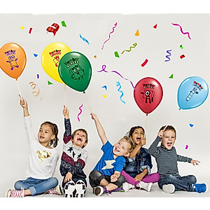 Number Blocks Balloons for Number Blocks Party Supplies| 30Pcs Colorful Balloons for Number Blocks Birthday Decorations| Number Birthday Party Decors