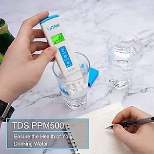 YINMIK Digital pH Meter TDS Meter pH Calibration Powder Combo