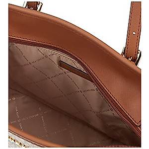 Michael Kors Jet Set Travel Signature Small Top Zip Shoulder Tote Vanilla