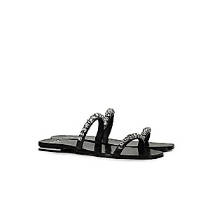 Michael Kors Jessa Flat Sandal Black 8 M
