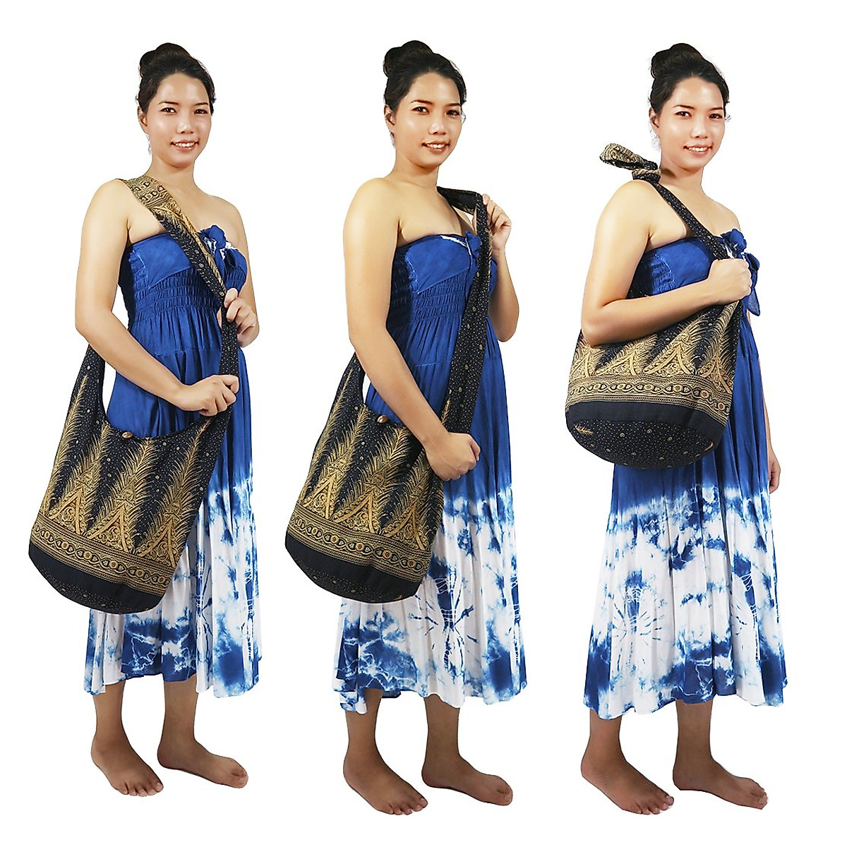 Hippie Boho New Elephant Crossbody Bohemian Gypsy Sling Bag Shoulder Bag Large Size