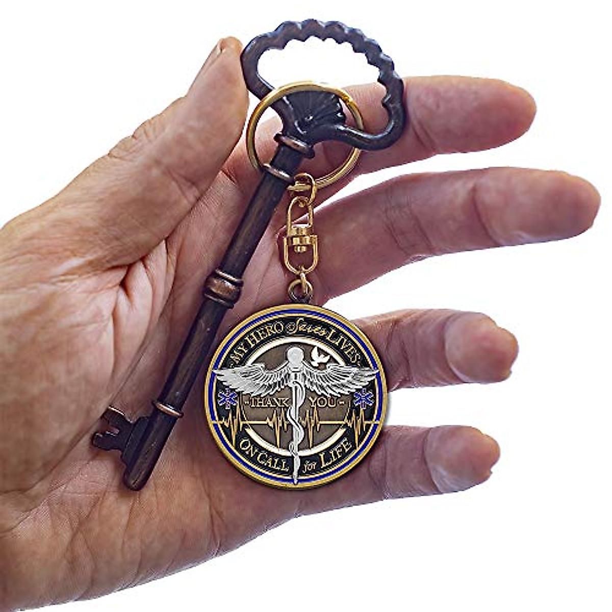 Armor Coin Medical Services EMT EMS Appreciation Key Chain
