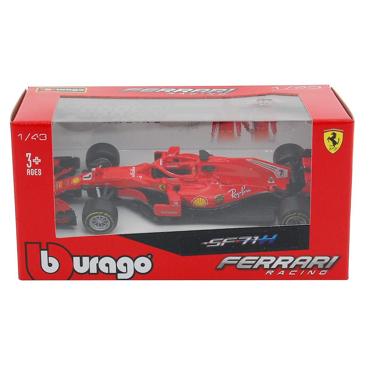 Bburago Ferrari F1#7 2018 1/43 Diecast Model Car 36809