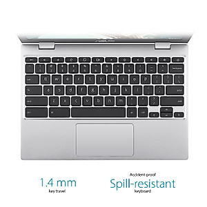 ASUS Chromebook Enterprise CX1, 11.6 HD NanoEdge Display, Intel Celeron N3350, 32GB eMMC, 4GB, Chrome OS with Chrome Enterprise Upgrade, Zero-Touch Enrollment, CX1100CNA-GE42