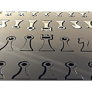 Portable Acrylic Chess Set with Storage - Travel Chess Set with Acrylic Board & Pieces