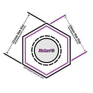 McGard 24154 Chrome Cone Seat Wheel Locks (M12 x 1.25 Thread Size) - 4 Locks / 1 Key