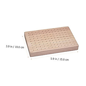 IMIKEYA Plug Board Rectangle Tray Air Drying Clay Cake Tray Wooden Lollipop Stand Chafing Dish Buffet Set Large Charcuterie Board Food Picks Holder Pick Stand Food Picks Stand Christmas
