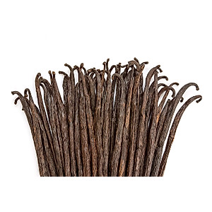 10 Vanilla Beans - Whole Extract Grade B Pods for Baking, Homemade Extract, Brewing, Coffee, Cooking - (Tahitian)