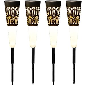 ENTOVE Solar Lights Outdoor Waterproof, Solar Wall Lights Wireless, Solar Fence Lights Motion Sensor Outdoor Vintage Decor for Porch, Front Door, Fence, Farmhouse, Garage, Patio, Driveway 2 Pack
