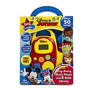 Disney Junior Mickey, Minnie, and More! - Sing with Me Sing-Along Music Player and 8-Book Library - PI Kids