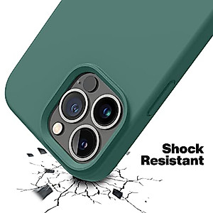 OTOFLY Designed for iPhone 13 Pro Max Phone Case, Silicone Shockproof Slim Thin Phone Case for iPhone 13 Pro Max 6.7 inch (Midnight Green)