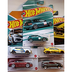 Hot Wheels 2022 Honda Civic Anniversary Set,(HDH20)