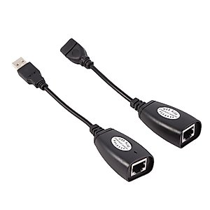 USB to RJ45 Adapter,USB 2.0 to RJ45 Ethernet Extension Extender Network Adapter Cable Wired LAN Ideal for Use with USB Cameras, Printers, Web Cameras, Keyboard, Extensions