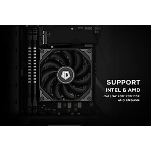 ID-COOLING IS-47-XT 47mm Height Low Profile CPU Cooler 4 Heatpipes CPU Air Cooler for HTPCs, ITX, and Small Form Factor Builds, 92x92x15mm Slim Fan, Support Intel LGA1700/1200/115X