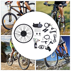 ETKEGHIP Electric Bicycle Motor Kit, 36V 500W Bike Motor Kit Front/Rear Wheel E-Bike Conversion Kit Dual Mode Controlle for 24 inch Bike, 30-35Km/h (Front Wheel)