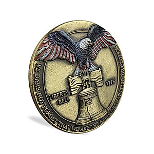 Don't Tread on Me Challenge Coin US Liberty Bell Military Coin